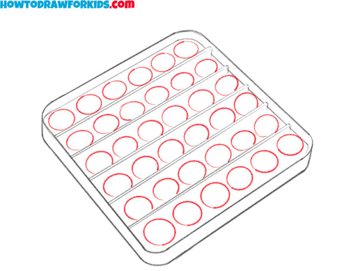 How to Draw a Pop It - Easy Tutorial For Kids