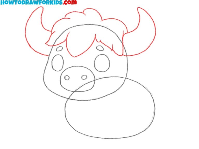 How to Draw a Yak - Easy Drawing Tutorial For Kids