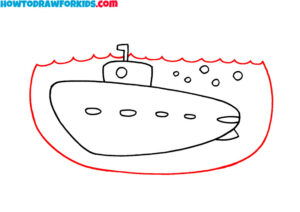 How to Draw a Submarine - Easy Drawing Tutorial For Kids