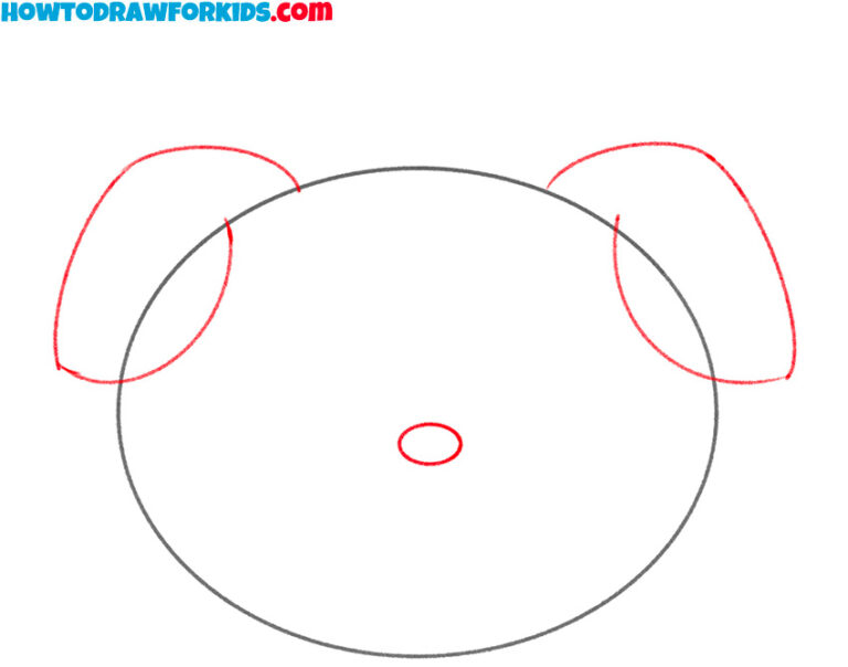 How to Draw a Dog Face for Kindergarten - Easy Drawing Tutorial For Kids