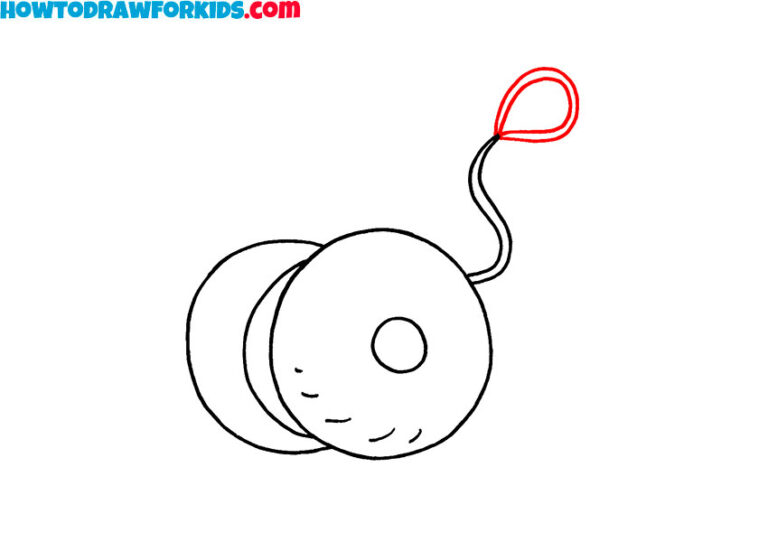 How to Draw Yo-Yo - Easy Drawing Tutorial For Kids