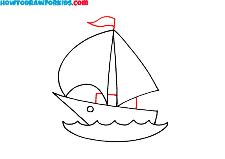 How to Draw a Yacht - Easy Drawing Tutorial For Kids