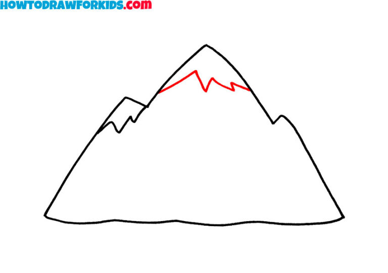 How to Draw a Mountain - Easy Drawing Tutorial For Kids
