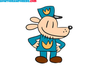 How to Draw Dog Man - Easy Drawing Tutorial For Kids