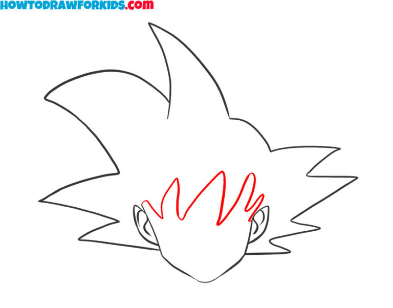 How to Draw Goku Face - Easy Drawing Tutorial For Kids