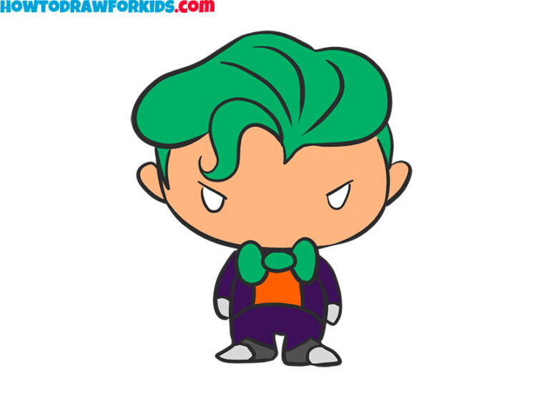 How to Draw The Joker - Easy Drawing Tutorial For Kids