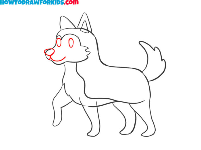 How to Draw a Husky - Easy Drawing Tutorial For Kids
