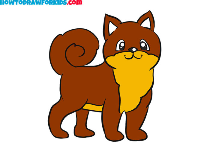 How to Draw a Standing Dog - Easy Drawing Tutorial For Kids