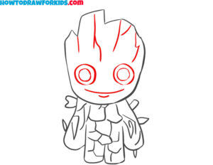 How to Draw Groot - Easy Drawing Tutorial For Kids