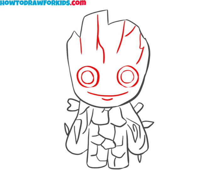 How to Draw Groot - Easy Drawing Tutorial For Kids