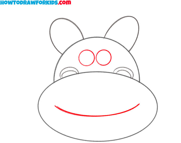 How to Draw a Hippopotamus Face - Easy Tutorial