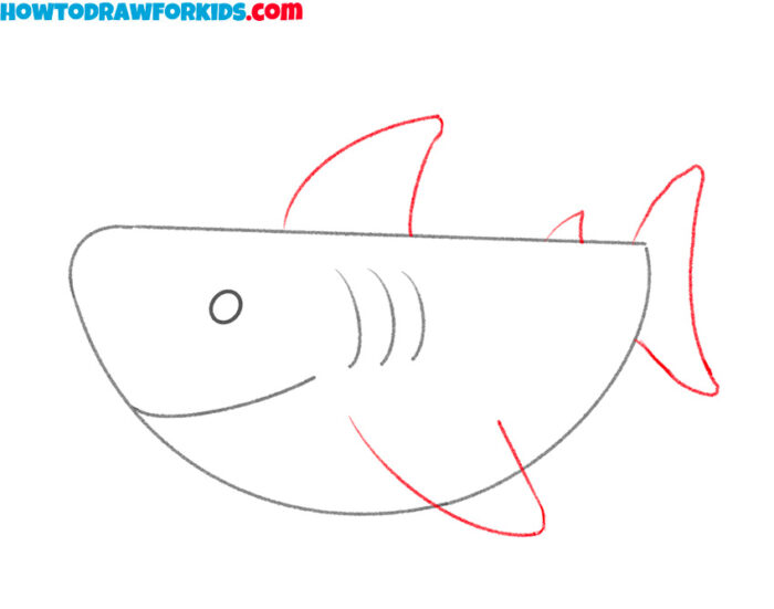 How to Draw a Shark for Kindergarten - Easy Tutorial For Kids