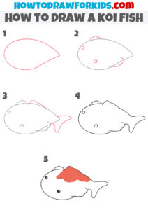 How to Draw a Koi Fish - Easy Drawing Tutorial For Kids