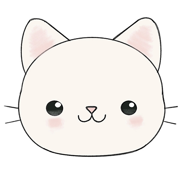 How To Draw A Cat Face For Kindergarten Easy Drawing Tutorial For Kids