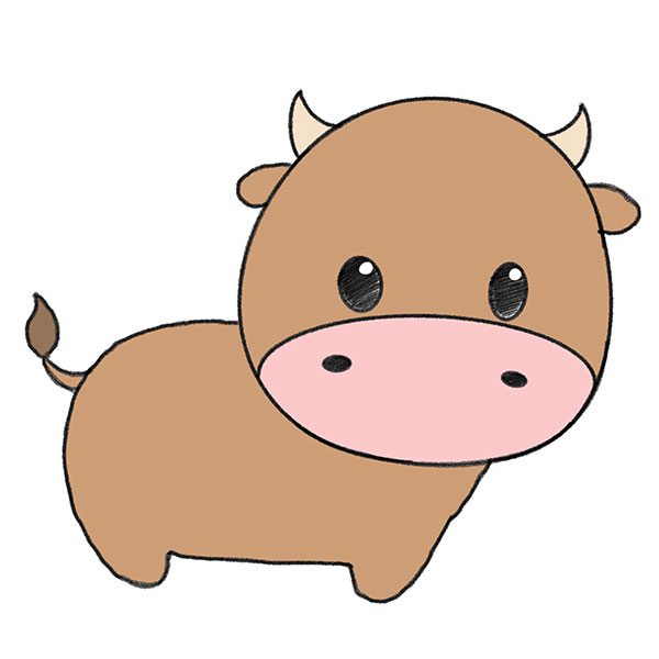 How To Draw A Cow For Kids