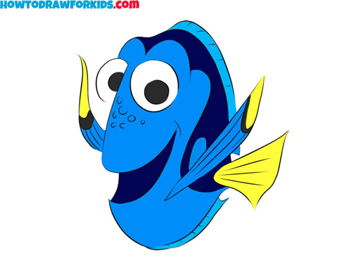How to Draw Dory - Easy Drawing Tutorial For Kids