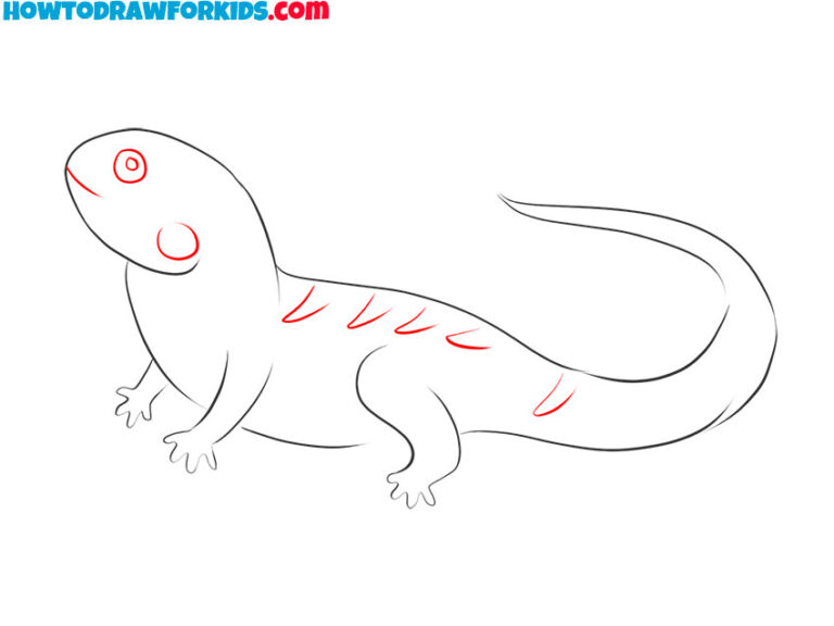 How to Draw an Iguana - Easy Drawing Tutorial For Kids