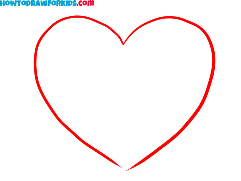 How to Draw a Rose Heart - Easy Drawing Tutorial For Kids