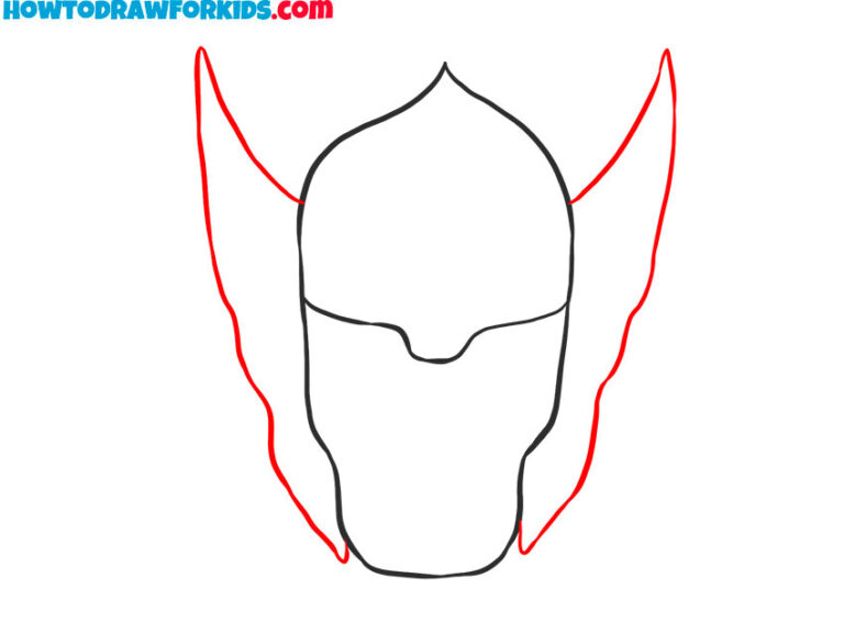 How to Draw Thor Face - Easy Drawing Tutorial For Kids