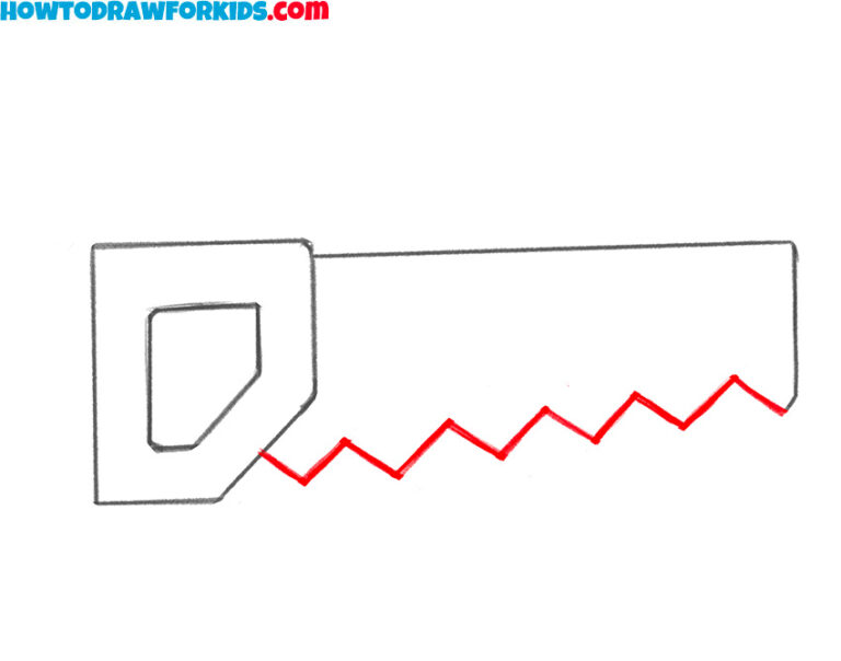 How to Draw a Saw - Easy Drawing Tutorial For Kids