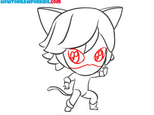 How to Draw Cat Noir - Easy Drawing Tutorial For Kids