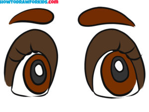 How to Draw Dog Eyes - Easy Drawing Tutorial For Kids