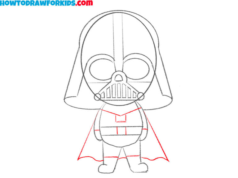 How to Draw Darth Vader - Easy Drawing Tutorial For Kids