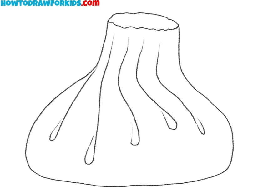 How to Draw a Dumpling - Easy Drawing Tutorial For Kids