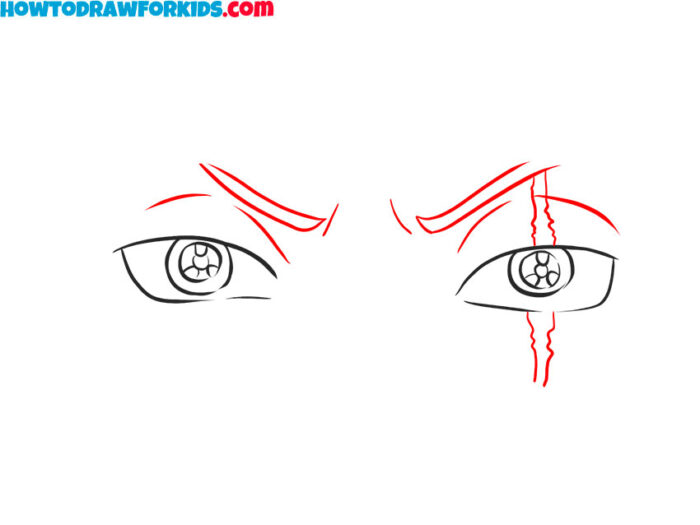 How to Draw Kakashi Eyes - Easy Drawing Tutorial For Kids