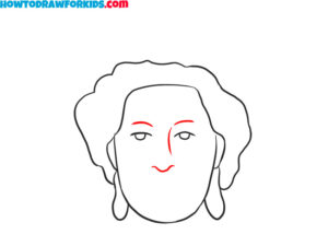 How to Draw Queen Elizabeth - Easy Drawing Tutorial For Kids