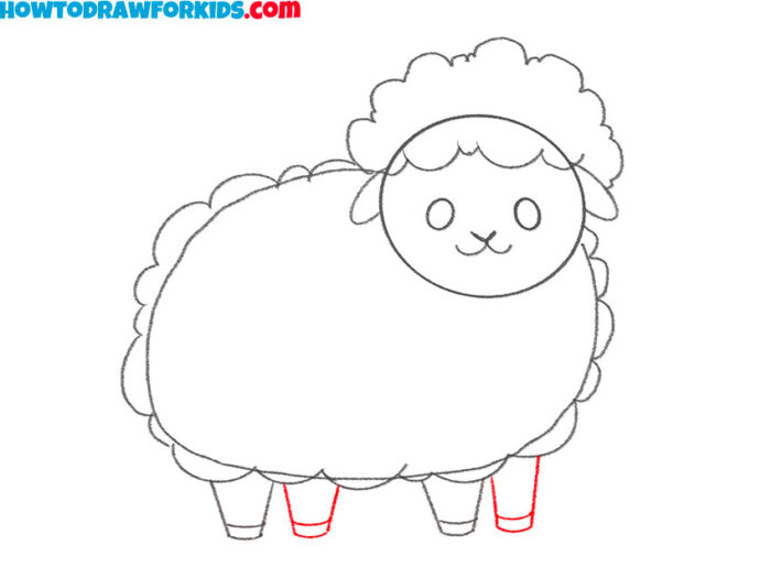 How to Draw a Sheep - Easy Drawing Tutorial For Kids
