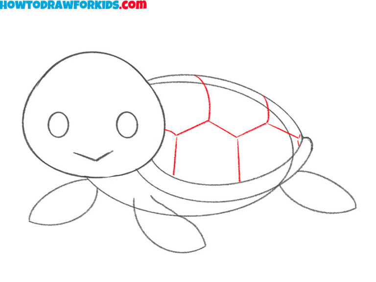 How to Draw a Turtle - Easy Drawing Tutorial For Kids