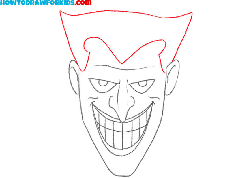 How to Draw The Joker Face - Easy Drawing Tutorial For Kids