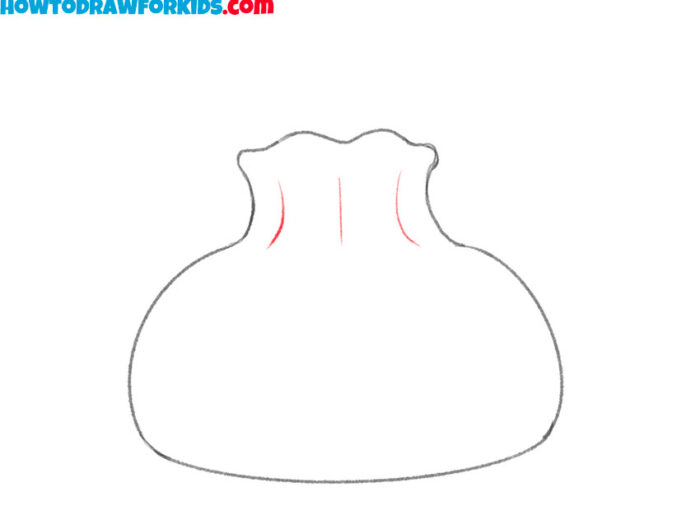 How to Draw a Dumpling - Easy Drawing Tutorial For Kids