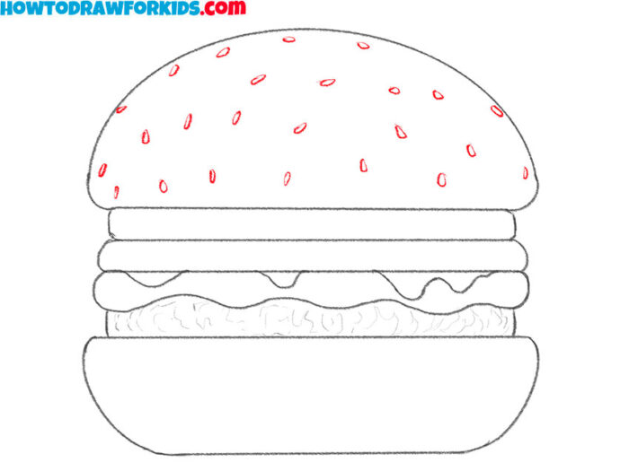 How to Draw a Burger - Easy Drawing Tutorial For Kids