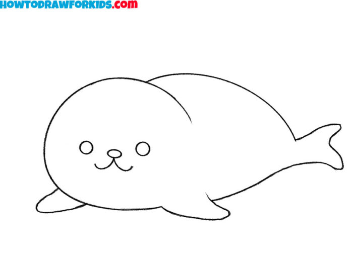 How to Draw a Seal - Easy Drawing Tutorial For Kids