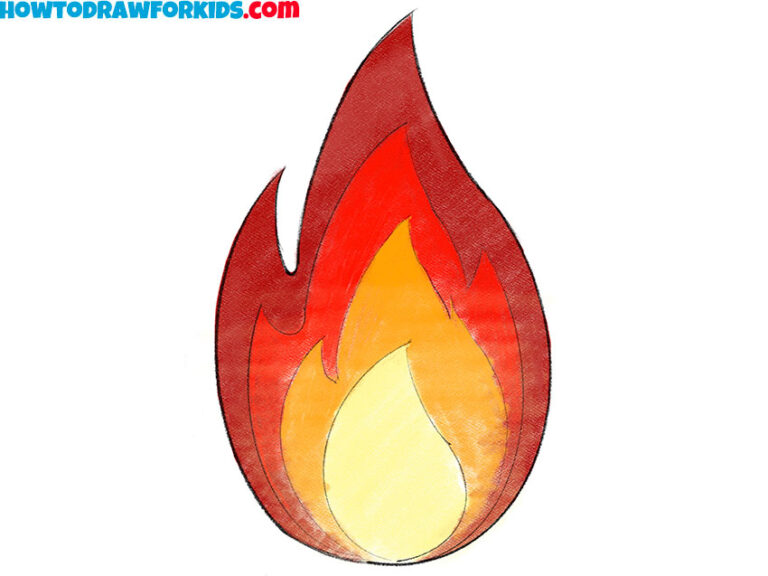 How to Draw Fire - Easy Drawing Tutorial For Kids