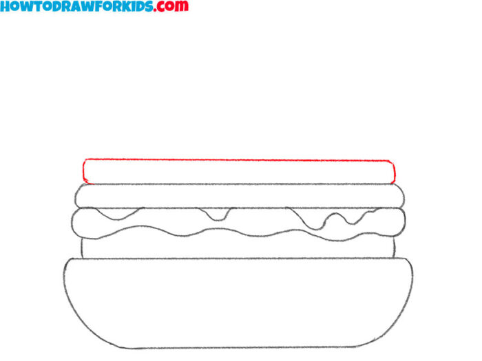 How to Draw a Burger - Easy Drawing Tutorial For Kids