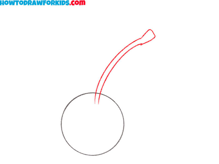 How to Draw a Cherry - Easy Drawing Tutorial For Kids