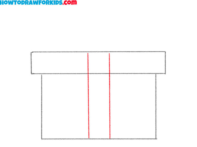 How to Draw a Gift Box - Easy Drawing Tutorial For Kids