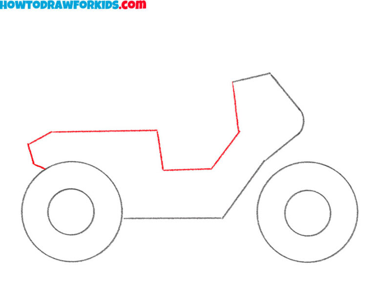 How to Draw a Moped - Easy Drawing Tutorial For Kids