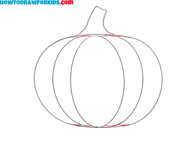 How to Draw a Pumpkin - Easy Drawing Tutorial For Kids