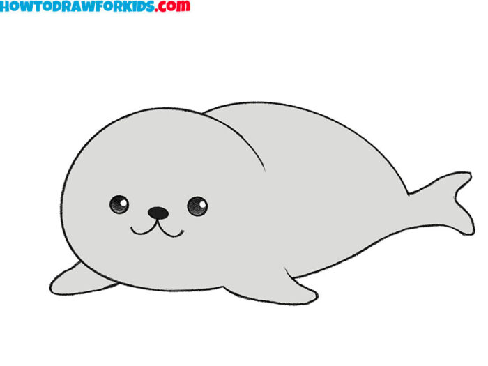 How to Draw a Seal - Easy Drawing Tutorial For Kids