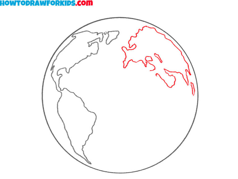 How to Draw Earth - Easy Drawing Tutorial For Kids