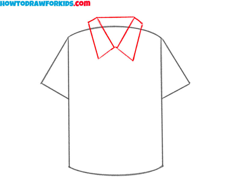 How to draw a Polo Shirt - Easy Drawing Tutorial For Kids