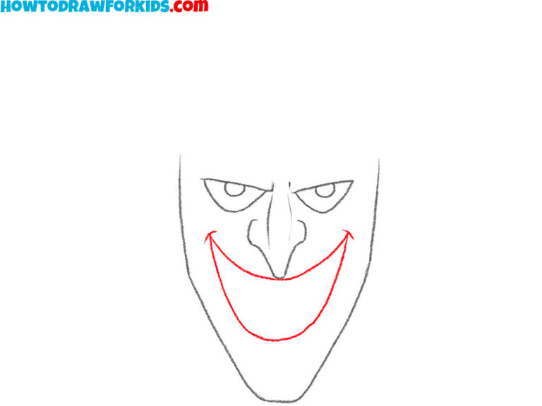 How to Draw The Joker Face - Easy Drawing Tutorial For Kids