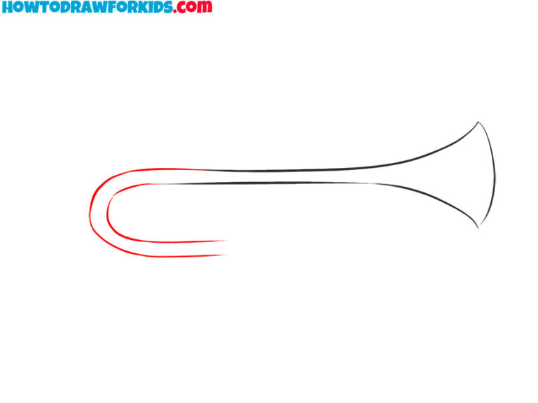 How to Draw a Trumpet - Easy Drawing Tutorial For Kids
