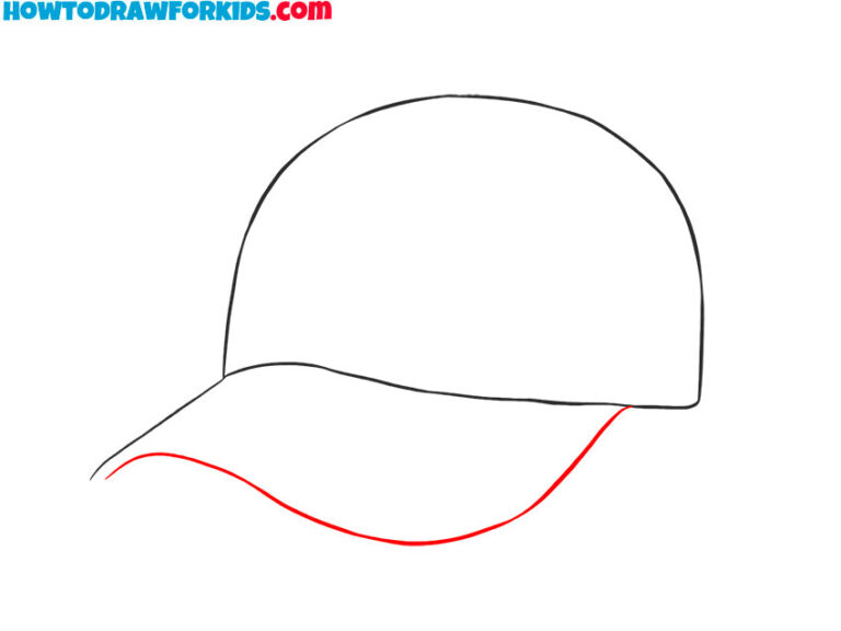 How to Draw a Baseball Cap - Easy Drawing Tutorial For Kids