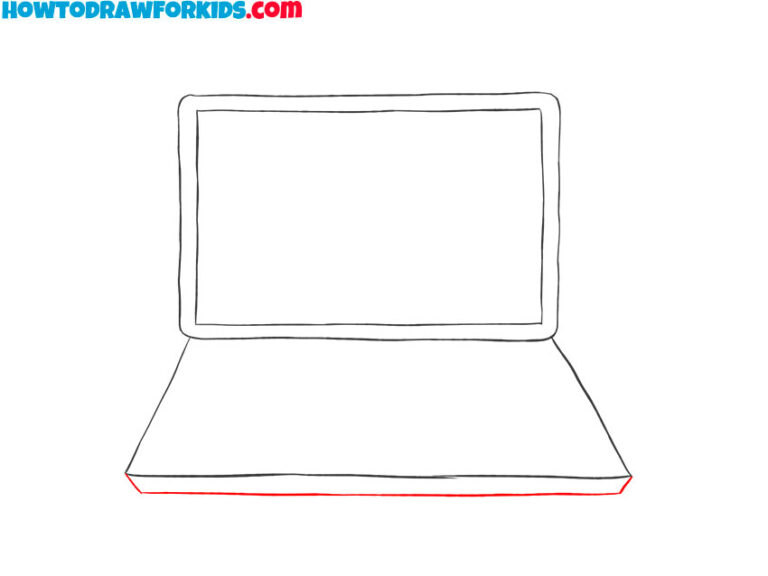 How to Draw a Laptop - Easy Drawing Tutorial For Kids
