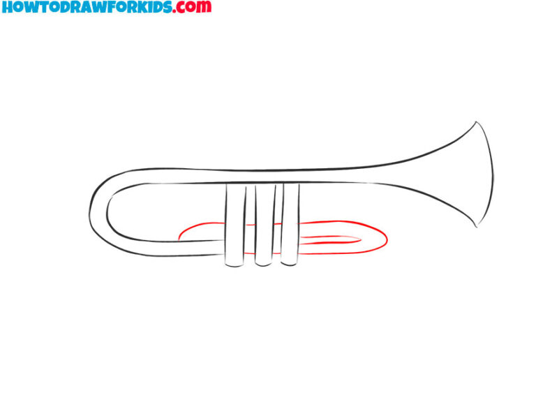 How to Draw a Trumpet - Easy Drawing Tutorial For Kids